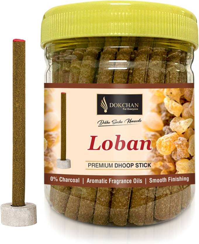 DOKCHAN Loban Dhoop Sticks for Puja (Charcoal Free), Pack of 150Gm Dhup ...