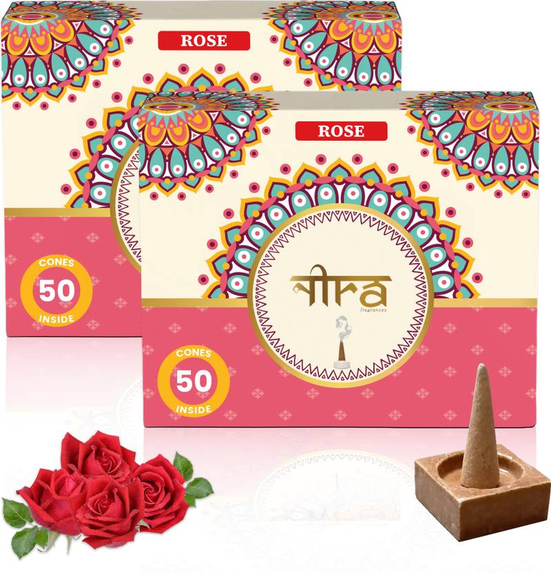 Nira Fragrances Long Lasting Cow Dung Organic Incense Dhoop Cones For ...