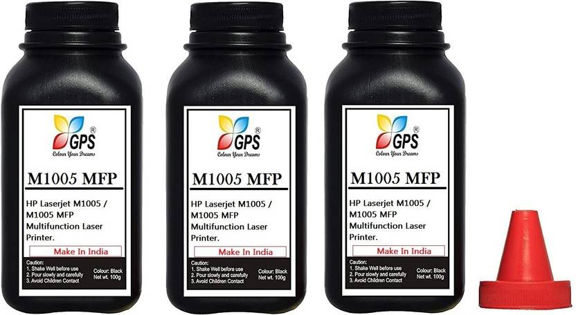 Black HP LASERJET M1005 MFP / M1005 Refill Toner Powder 100 Gms Pack Of ...