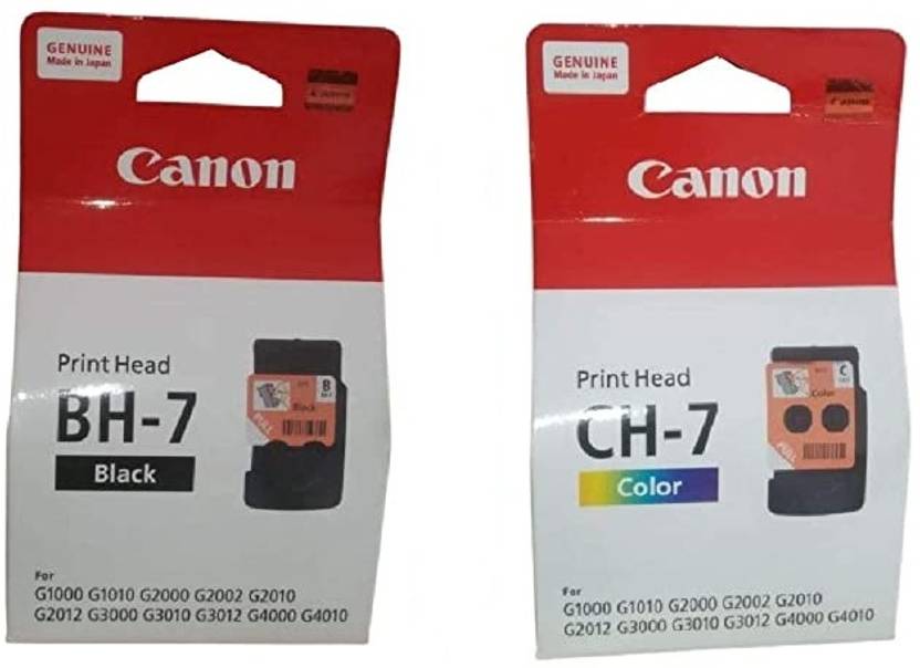 AMB Canon BH7 CH7 Print Head Black + Tri Color Combo Pack Ink Cartridge ...