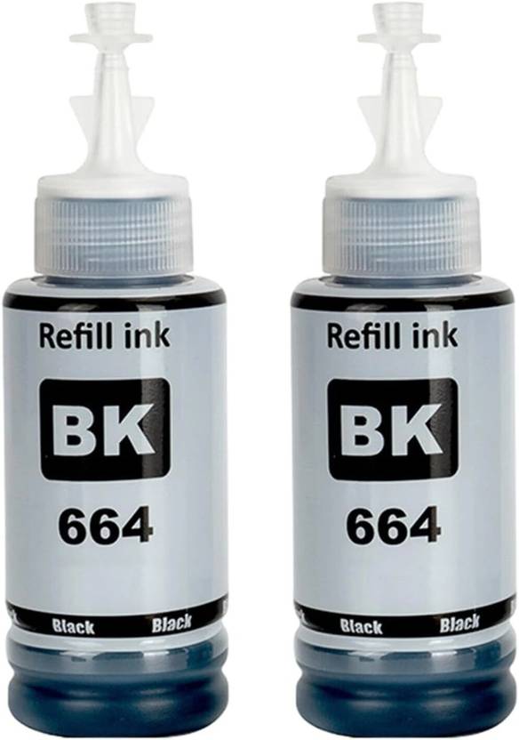 gAdi 664 Black Refill Ink for Epson L130, L360, L380, L361, L565, L210 ...