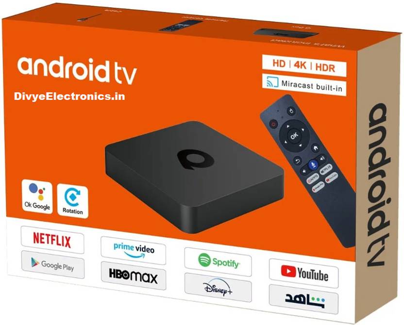 DIVYE Q1 Android 10.0 TV Box 2GB RAM 16GB ROM Quad-core WiFi 2.4GHz ...