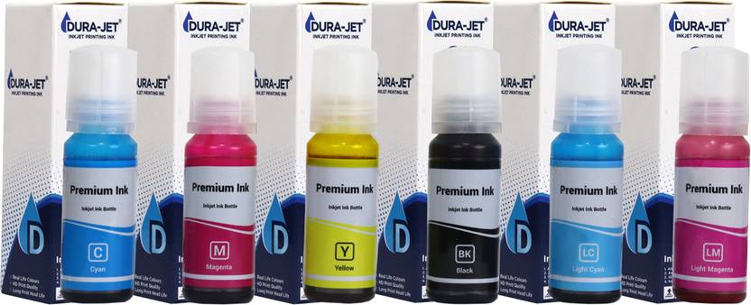 Dura-Jet 057 Ink for Epson L8050/L18050 Printer - (70gm x C/M/Y/Bk/LC ...