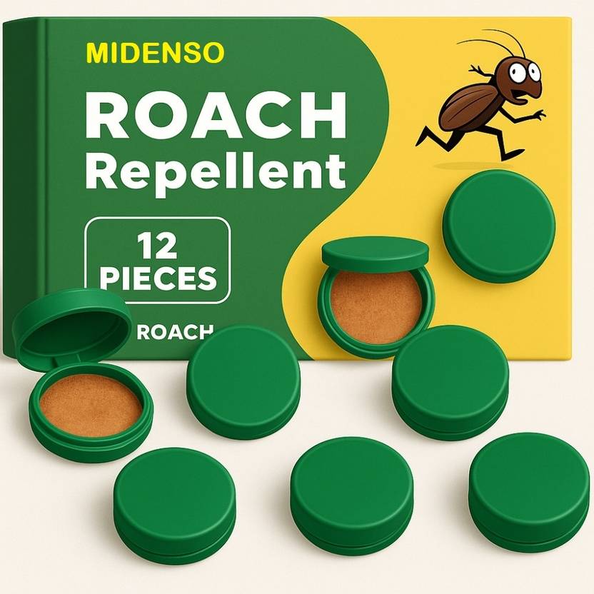 MiDenso Anti-Cockroach Bait Station with Powerful Trap & Killer Powder ...