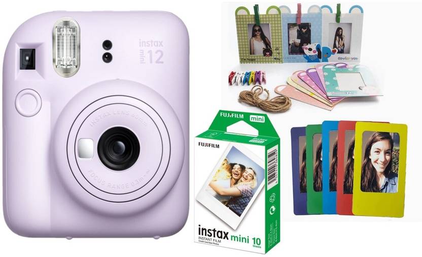 Fujifilm Instax Instax Mini 12 with (10 Mini Film Shots, Magnet ...