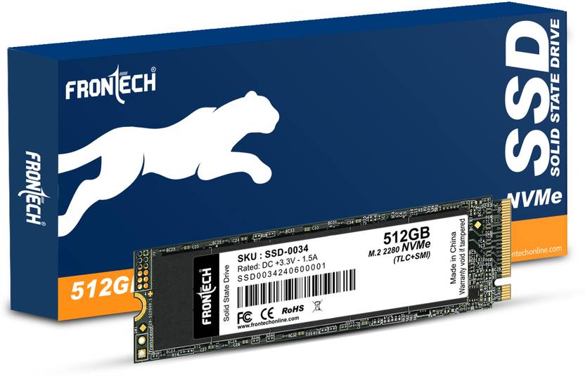 Frontech SSD-0034 512 GB All in One PC's Internal Solid State Drive (SSD) (QLC+SMI, Low Energy ...