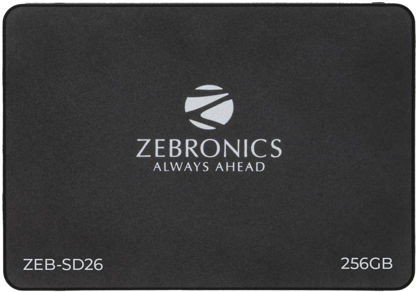 ZEBRONICS ZEB-SD26 256 GB Laptop, Desktop Black SATA III Internal Solid ...