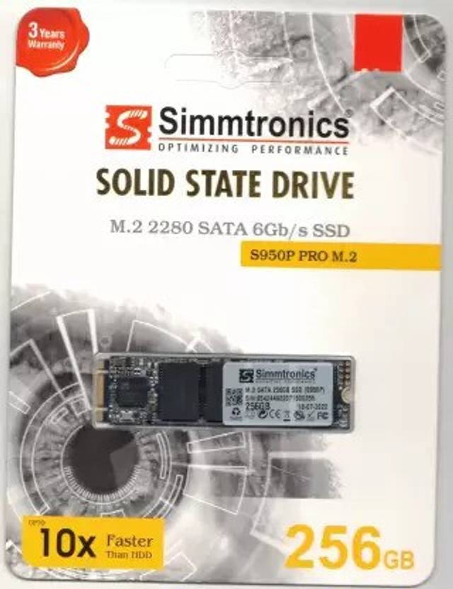 Simmtronics 256GB M.2 SOLID STATE DRIVE 6gb/S 256 GB All in One PC's ...