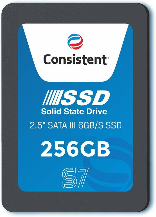 Consistent S7 256 GB Desktop, Laptop, All in One PC's Black SATA III Internal Solid State Drive ...