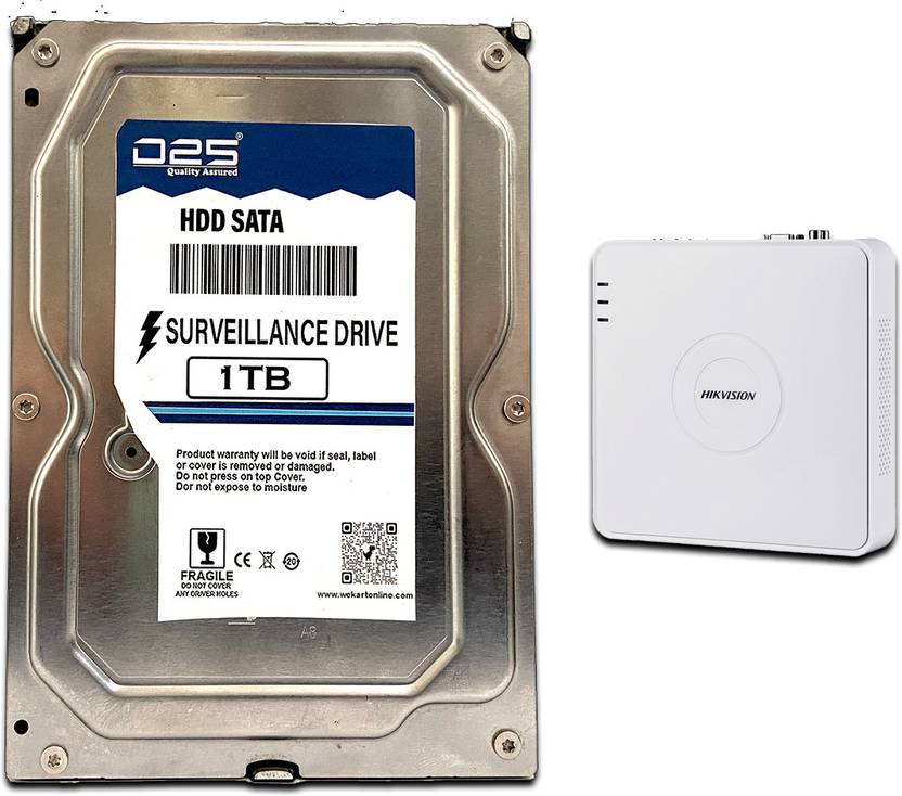 D25 Video 1TB Hard Disk for HIKVISION DS-7108HGHI-K1 8 Channel HD CCTV ...