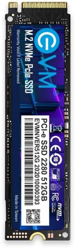 EVM NVME 512 GB Desktop, Laptop, Network Attached Storage, Surveillance Systems Internal Solid ...