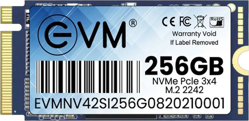 EVM NVMe (2242) 256 GB All in One PC's, Desktop, Laptop Blue PCIe NVMe Internal Solid State ...