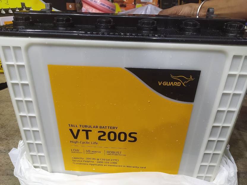 V-Guard 24 Months Warranty Tubular Inverter Battery Price in India ...