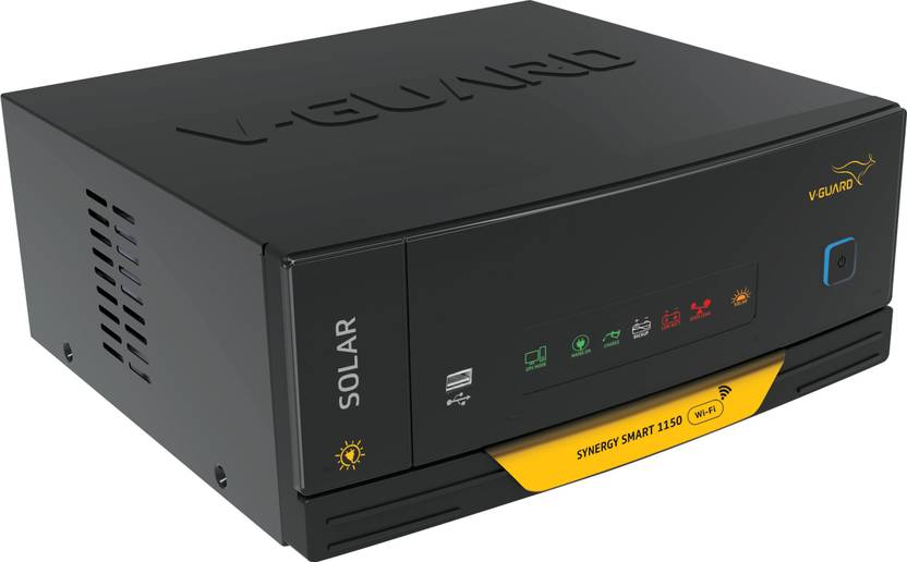 V-Guard Synergy Smart 1150 Hybrid Mains + Solar 950VA 750W Pure Sine ...