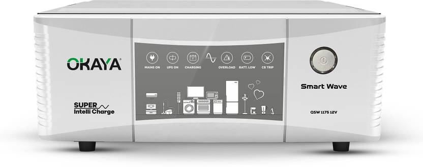 OKAYA 950 VA QSW 1175 12V with 36 Months Warranty Modified Sine Wave Inverter Price in India ...