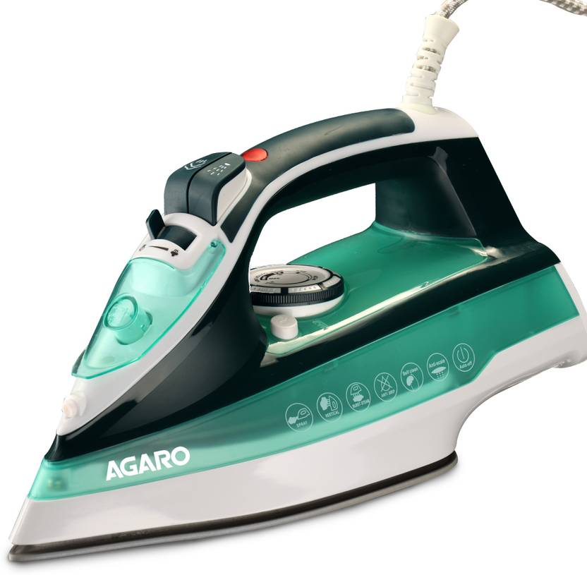 AGARO Ceramic Coated Sole Plate, Fast Heating, 2200 W Steam Iron Price ...