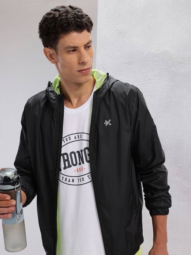 HRX by Hrithik Roshan Full Sleeve Solid Men Sports Jacket - Buy HRX by ...