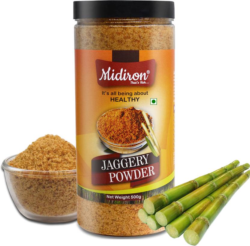 Midiron Organic Sugarcane Jaggery Powder| Gud Powder | Shaakar ...