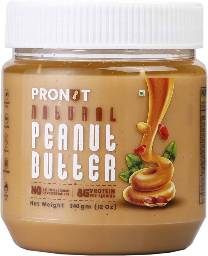 PRONUT Natural Peanut Butter 340 g Price in India - Buy PRONUT Natural ...