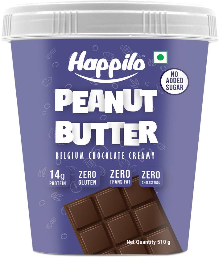 Happilo Peanut Butter Belgium Chocolate Creamy 500 g Price in India ...