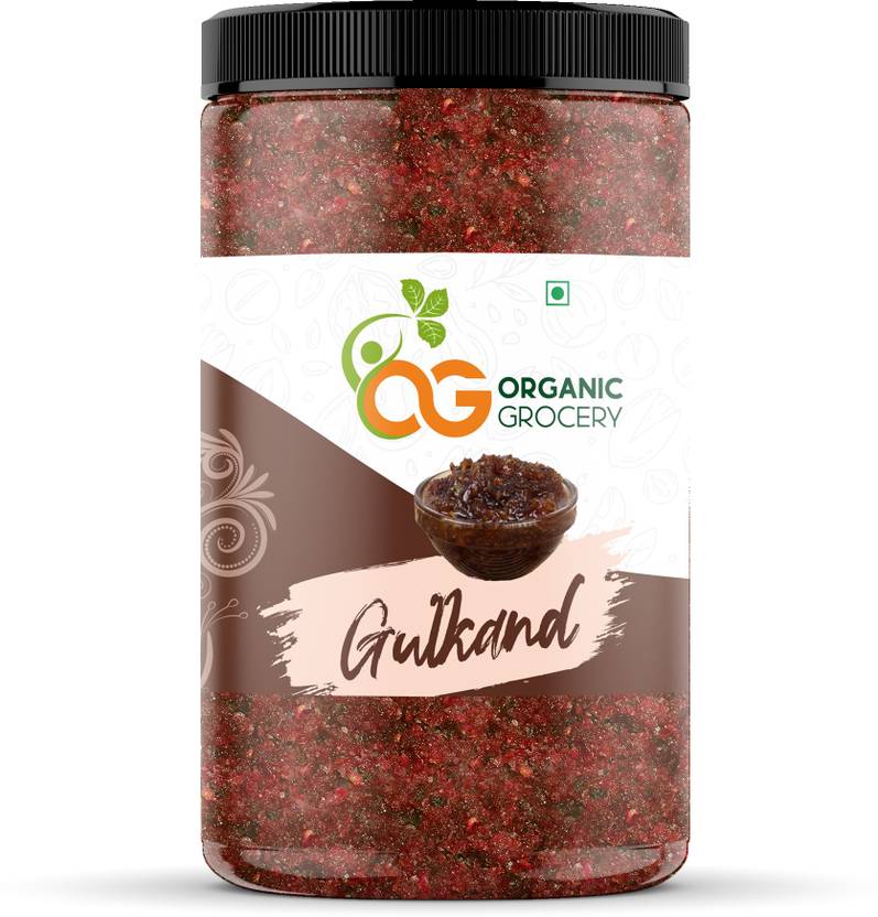 Organic Grocery Gulkand (Made with Mishri Crytal Sugar) jar pack 500g ...