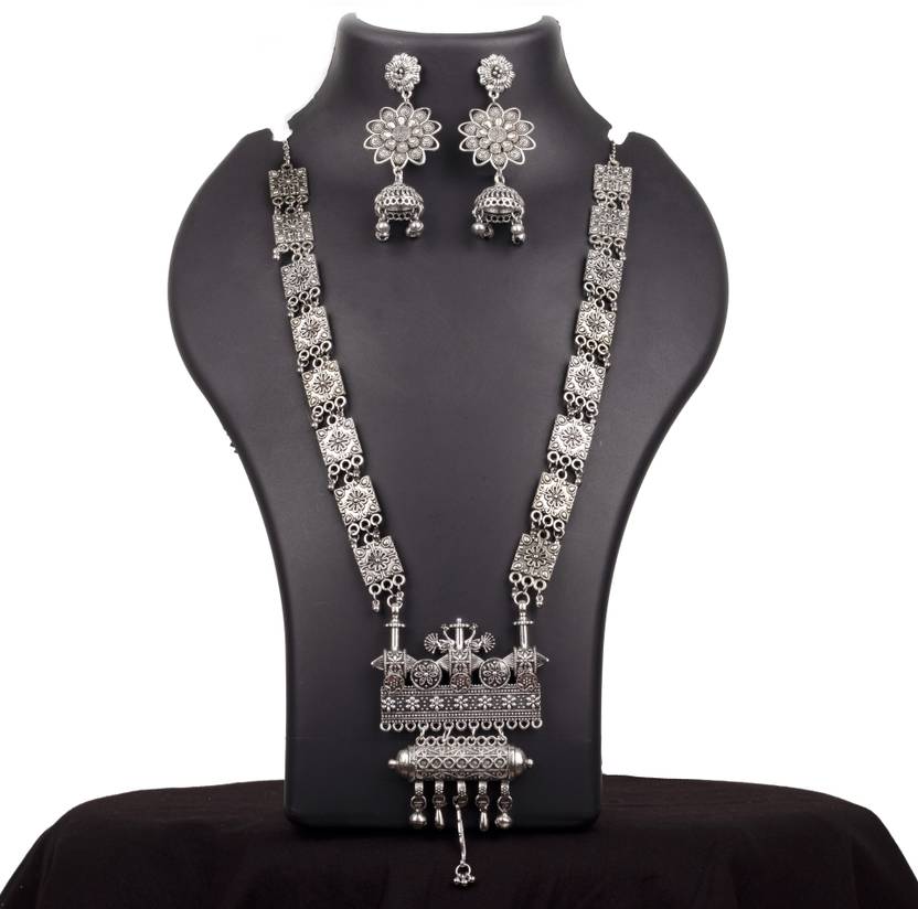 SUZEN Oxidised Silver Silver Jewellery Set Price in India - Buy SUZEN ...