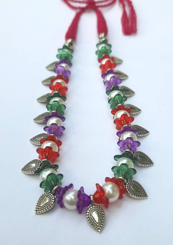 UPOHAR Oxidised Silver, Dori Multicolor Jewellery Set Price in India ...