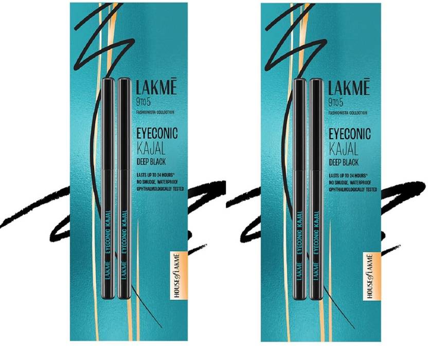 Lakmé 9 to 5 Eyeconic Kajal Twin Pack, lasts upto 24hrs PO2 - Price in India, Buy Lakmé 9 to 5 ...
