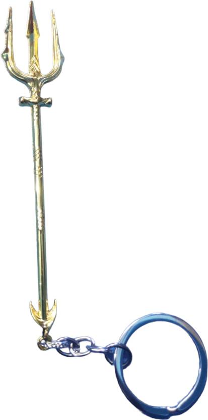 oromo DC-Justice League Aquaman Golden Metal Trident Keychain Key Chain ...