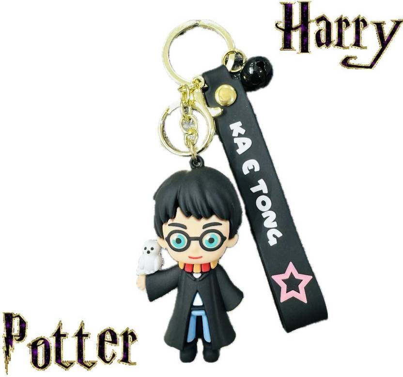 BlissBits New-PVC Harry Potter with Hedwig Keychain & Keyring Key Chain ...