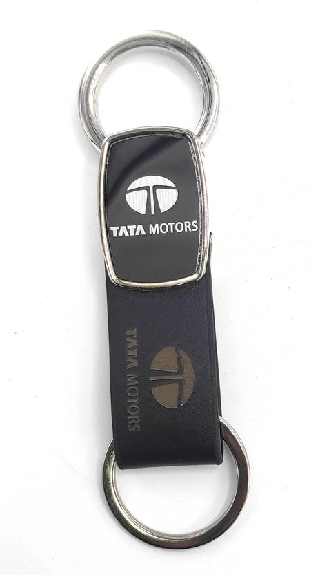 Jdp Novelty New Unique Premium Quality Metal Leather Keychain for tata ...