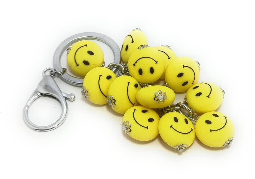 Key Era Cute Smiley Emoji Bunch With Hook Key Chain Price in India ...