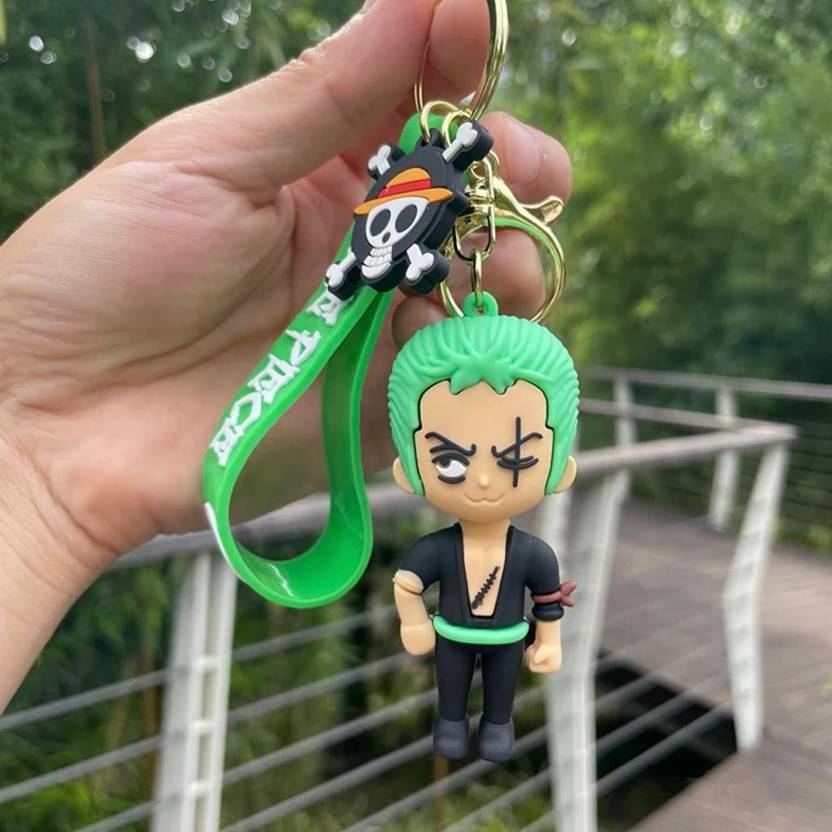 Mubco One Piece Roronoa Zoro 3D Keychain |Strap Charm & Hook |Anime ...