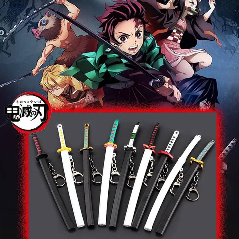 Katana Anime Keychain Premium Anime Katana Key Chain Price in India ...