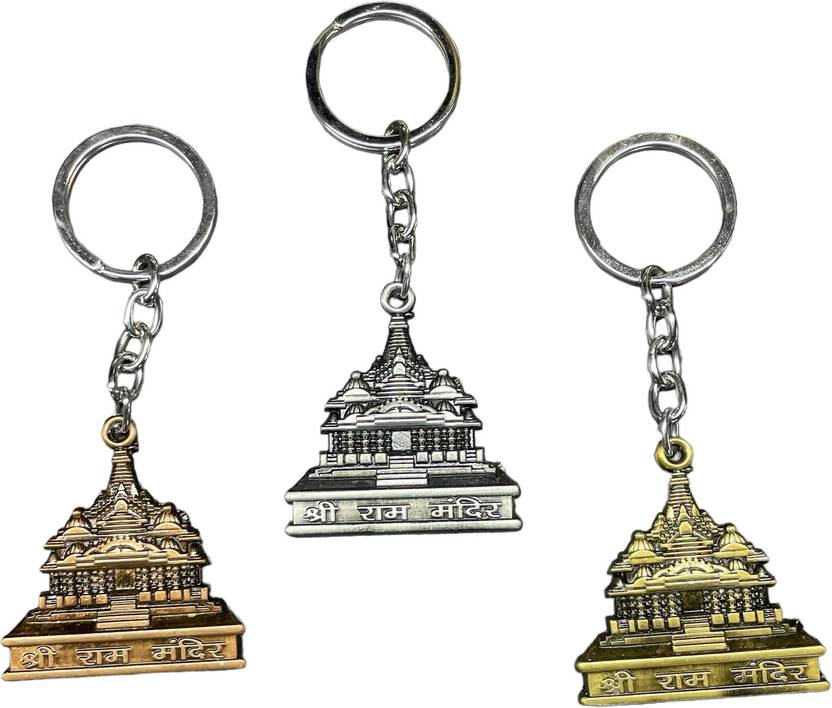 Skycart Lord Shree Ram Mandir Ayodhya 3D keychain pack 1 Key Chain ...