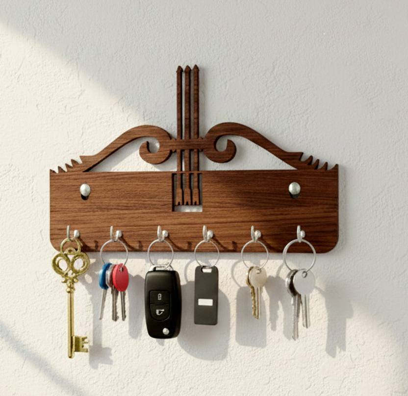 maharaja crafts Beautiful Khatu Shyam Ji Wood Key Holder Price in India ...