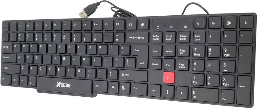 Xcess XK-303-U Wired USB Standard Multi-device Keyboard Compatible with ...