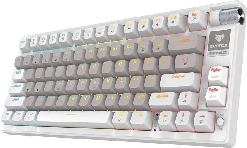 EVOFOX Ronin TKL RGB Mechanical Wireless Tenkeyless Gaming Keyboard ...