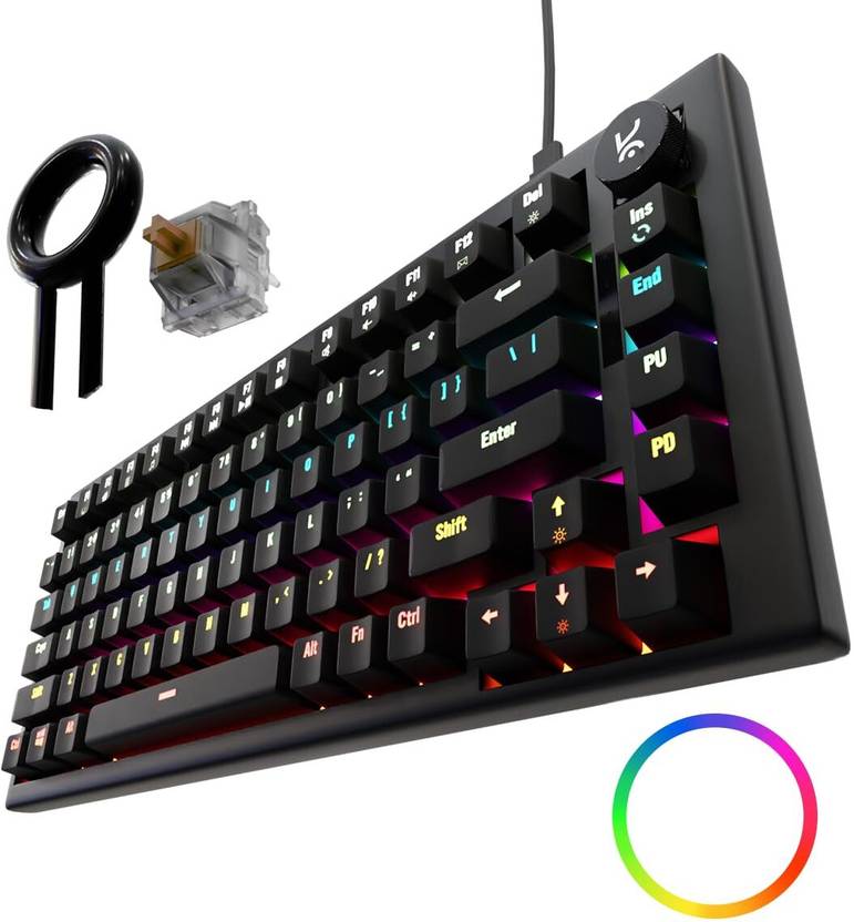 Kreo Hive RGB Gaming Mechanical Keyboard, RGB Keyboards, Braided Cable ...