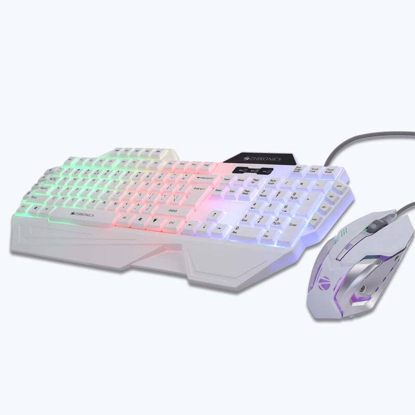 ZEBRONICS Optimus Gaming Keyboard Mouse Combo Wired USB Standard Gaming ...