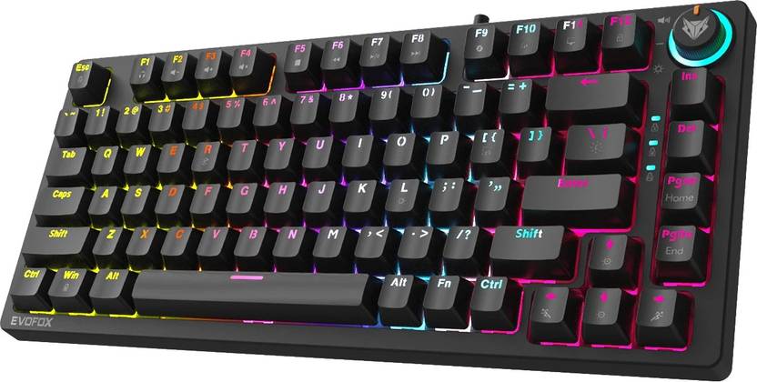 EVOFOX Katana X2 TKL Mechanical Wired USB Tenkeyless Gaming Keyboard ...