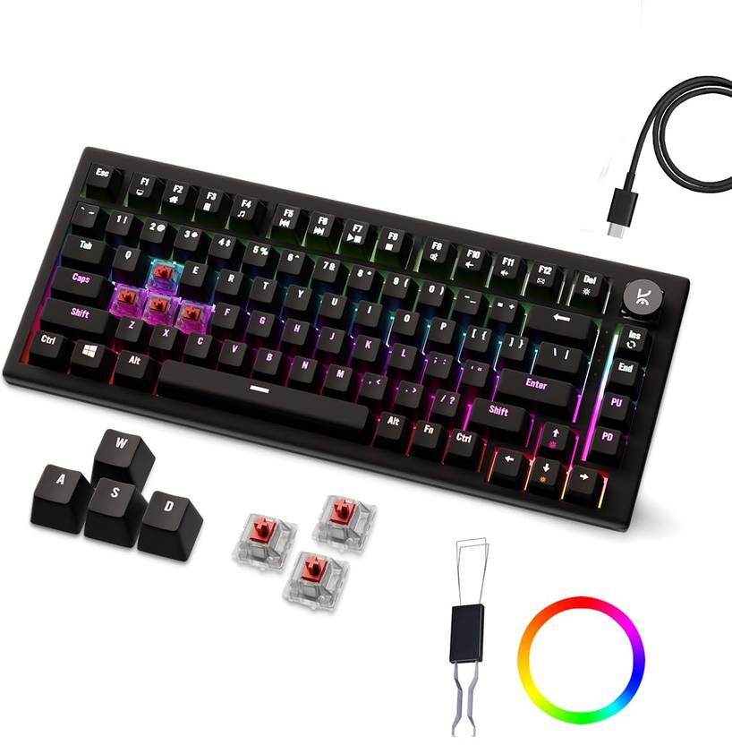 Kreo Hive RGB Gaming Mechanical Keyboard, RGB Keyboards, Braided Cable ...