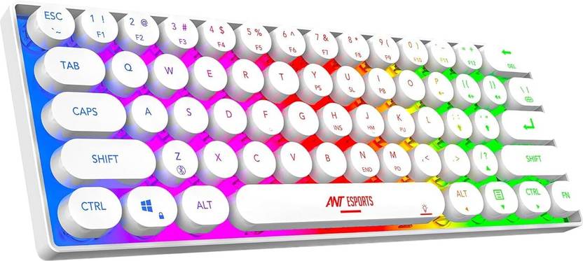 Ant Esports MK1500 Retro Style Mini 60% Pro RGB with Membrane Switches ...