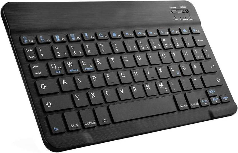 Voltegic 10" Wireless Bluetooth Keyboard Slim For Mac Android Bluetooth ...
