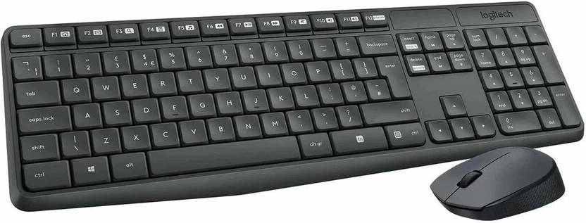 Logitech MK235 Full-Sized, 15 FN Keys, 3-Year Battery Life Combo Mouse ...