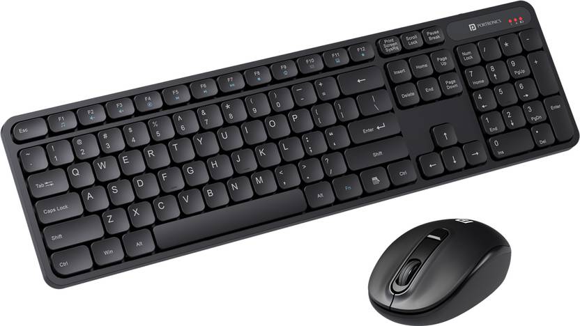 Portronics Key8 Combo Wireless Keyboard and Mouse Set with 2.4 GHz ...