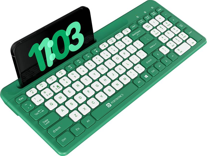 Portronics Bubble Square, Wireless (Bluetooth + 2.4 GHz), 3-Device ...