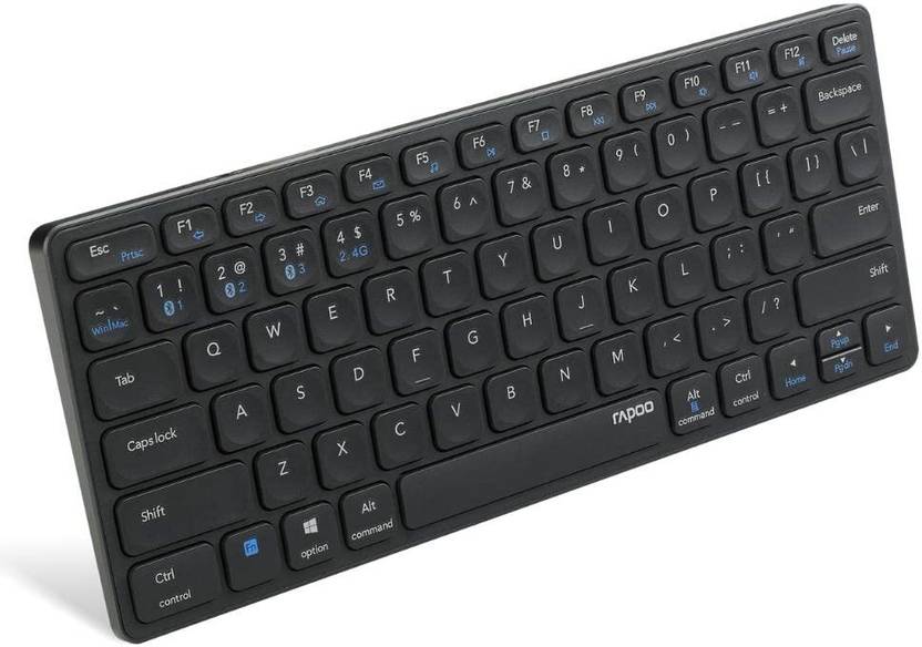 RAPOO E9050G Dark Grey 19984 Bluetooth Standard Laptop Keyboard ...