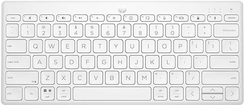 HP 350 Compact Multi-Device Bluetooth Standard Multi-device Keyboard ...