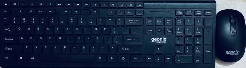 GEONIX GXWBK-01 Wireless Standard Multi-device Keyboard Compatible with ...